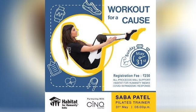 Workout For A Cause With Saba Patel - On 31st May 2020 At 5pm - Ketto