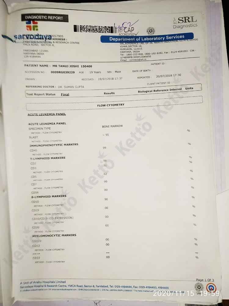 Offer A Helping Hand To Support Tanuj Joshi's Treatment Urgent Bone ...