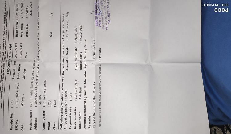 Lungs Are Damage City Scan Report 23/25. Last 21 Days Admitted In ...