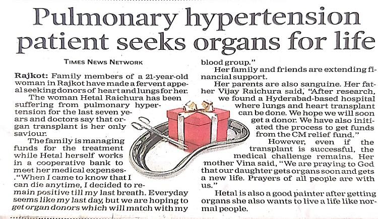 I Need Your Urgent Support For My Idiopathic Pulmonary Arterial ...