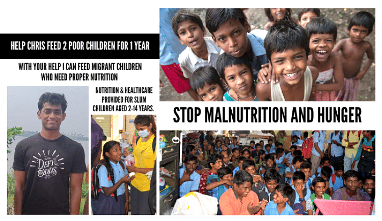 Help Chris Feed 2 Poor Children For A Whole Year! - Ketto
