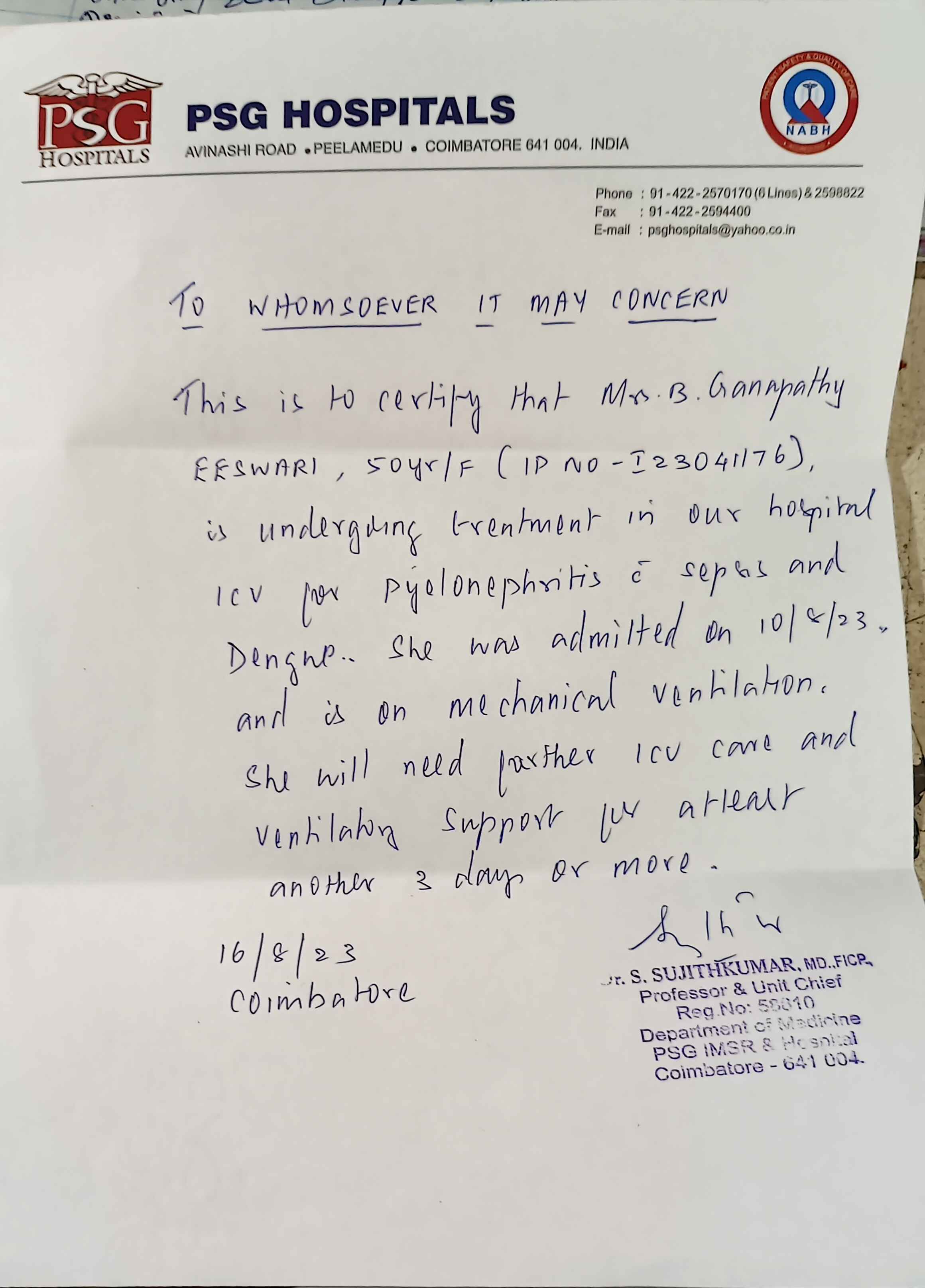 My Mother Is Suffering From Sepsis. We Need Your Help To Provide For ...