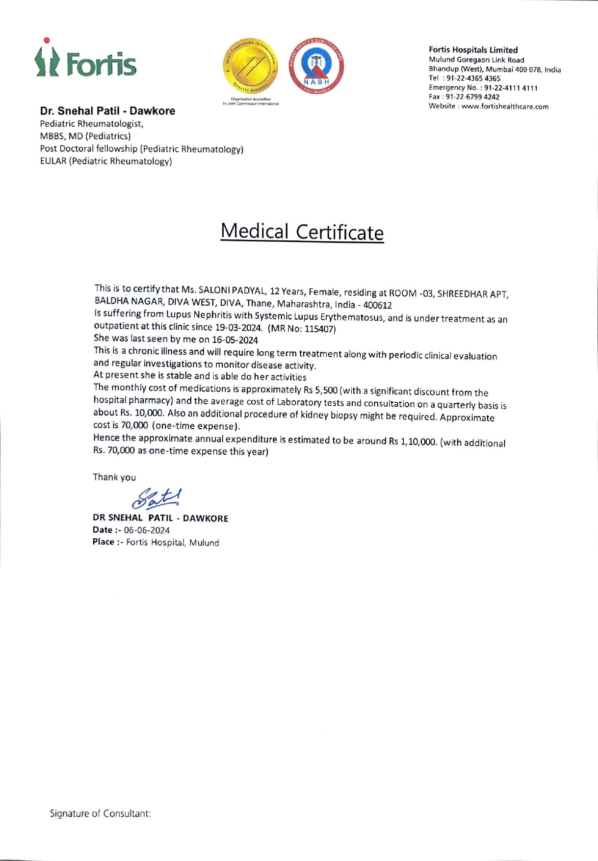 Help Save Saloni: A Brave 12-Year-Old Battling Lupus (SLE) - Ketto