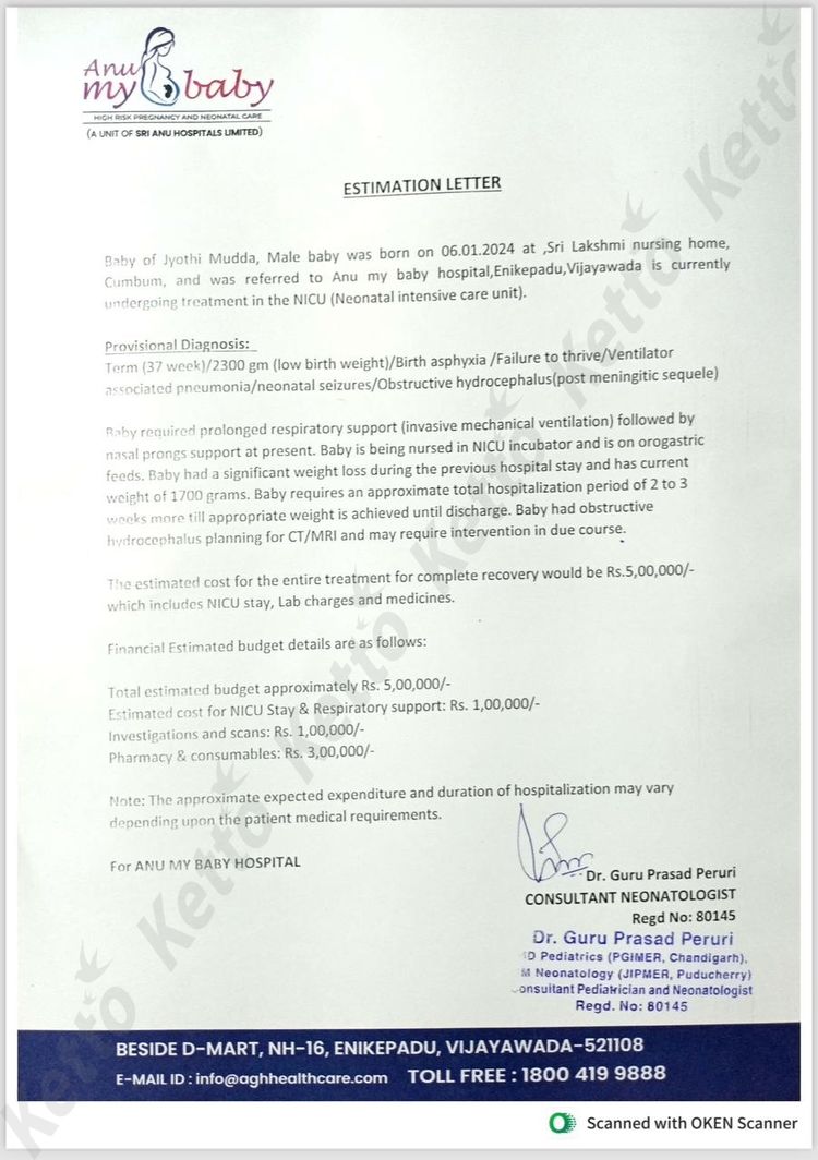 Help My Premature Baby Get The Treatment Needed To Survive! - Ketto